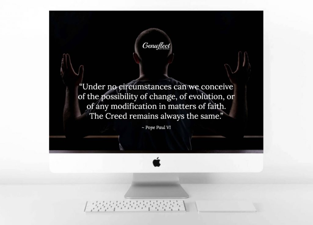 Professing Our Faith With The Apostles Creed and Nicene Creed + Genuflect