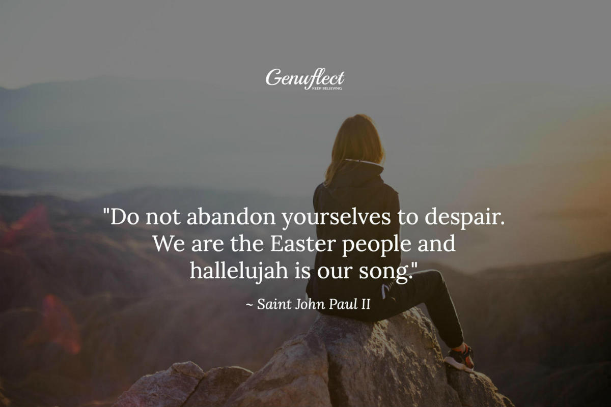 Continuing The Easter Joy Genuflect