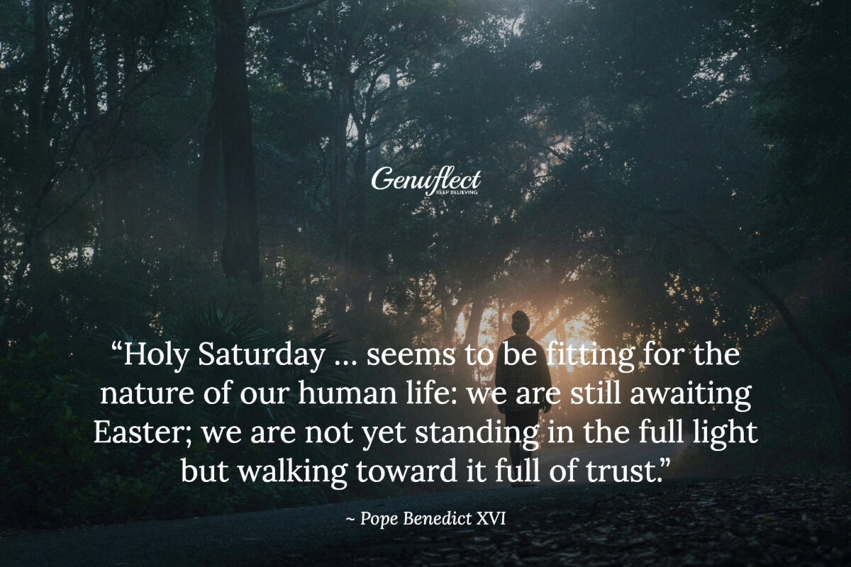 Observing Holy Saturday + Genuflect