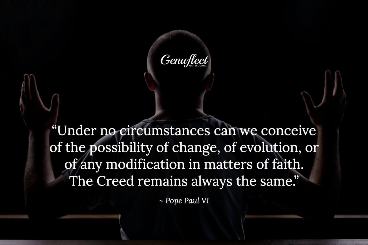 Professing Our Faith With The Apostles Creed and Nicene Creed + Genuflect